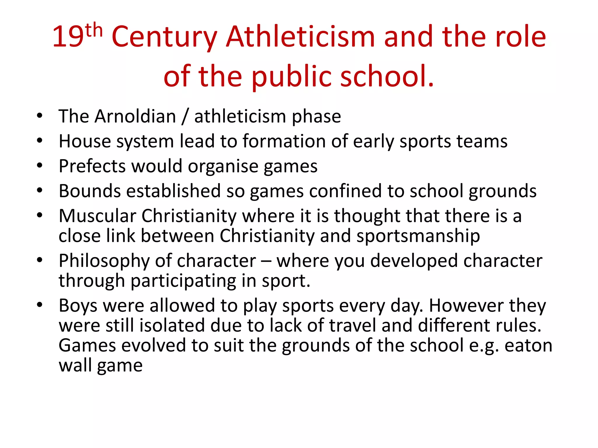 Historical Development of Sport | PPTX