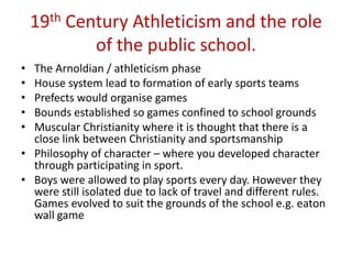 Historical Development of Sport | PPTX