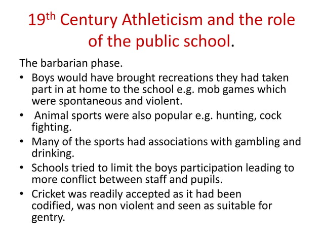 Historical Development of Sport