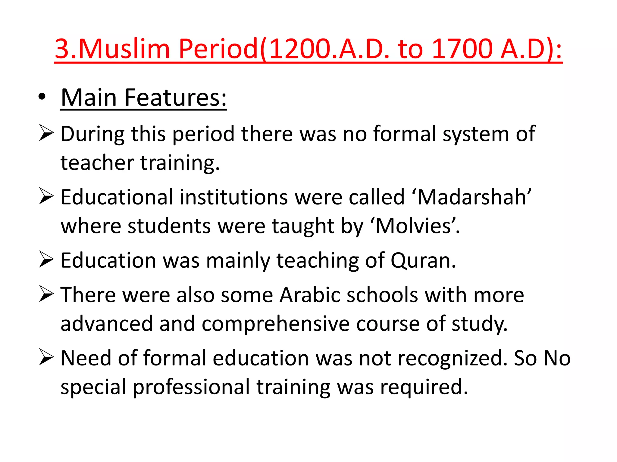 Historical development of teacher education | PPTX