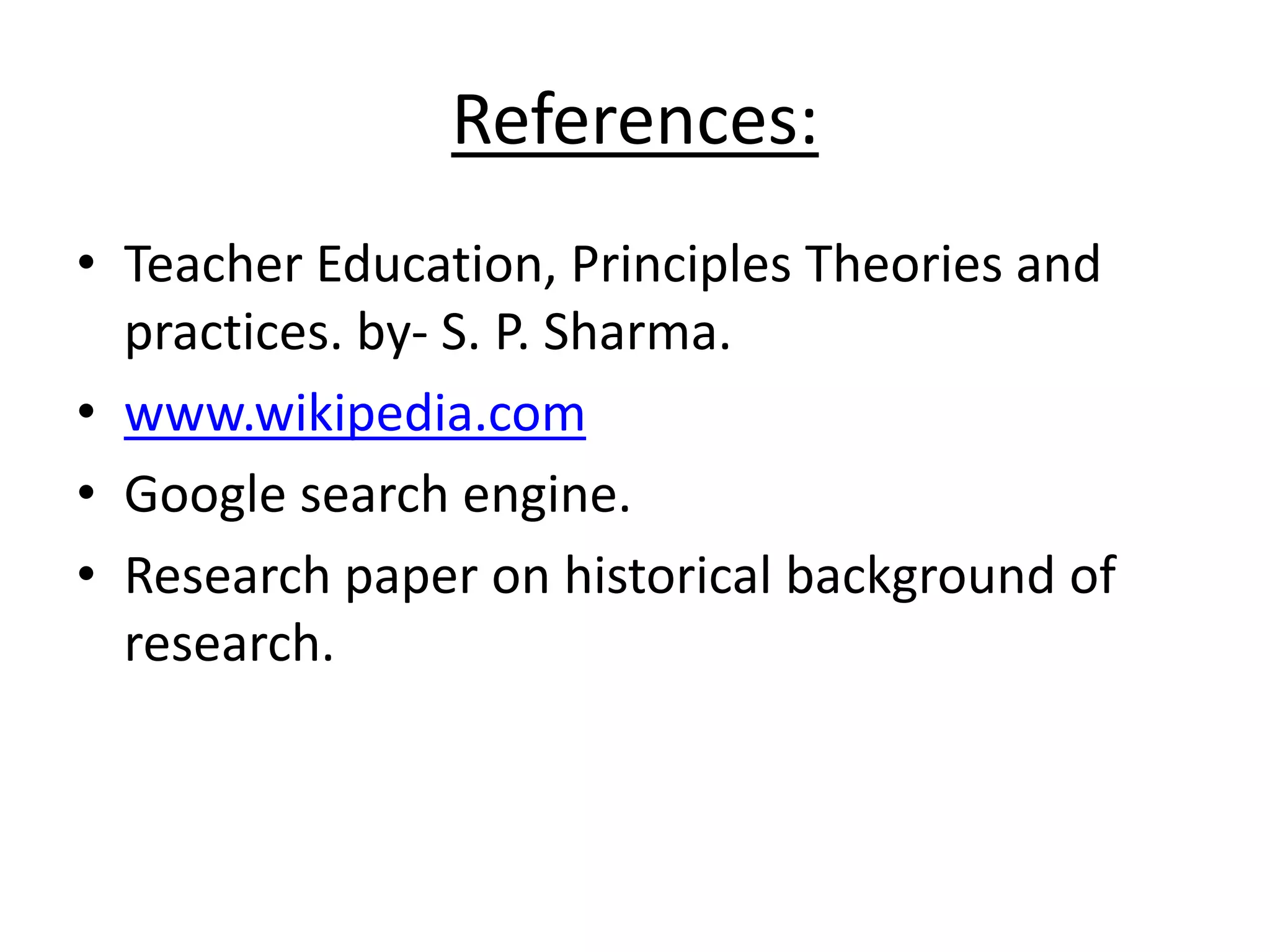 Historical development of teacher education | PPTX
