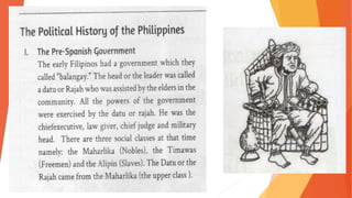 Historical development of the philippines politics | PPTX