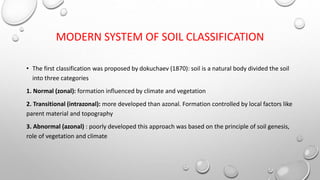 Historical developments and modern system of soil classification.pptx