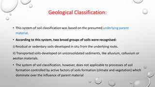 Historical developments and modern system of soil classification.pptx