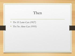 Historical Development of the Law of the Sea | PPT