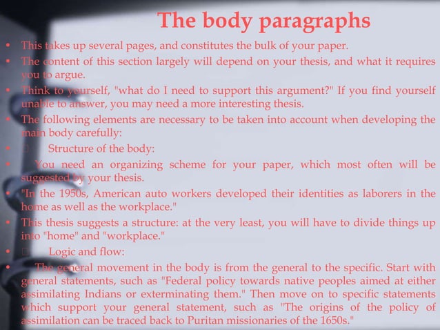 Historical essay writing introduction | PPT