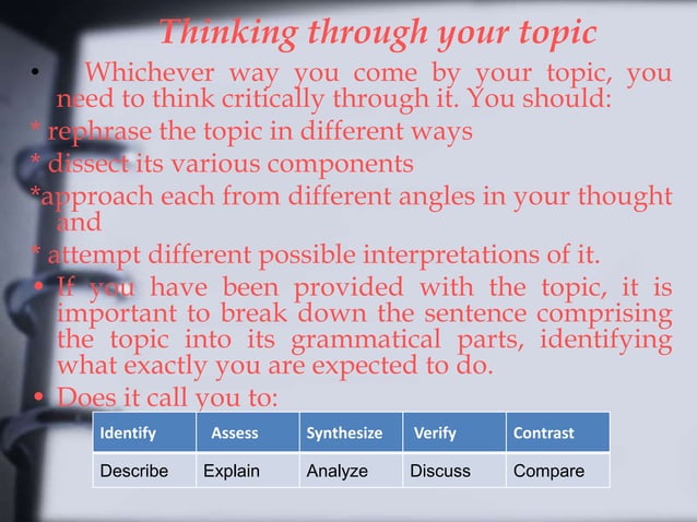 Historical essay writing introduction | PPT