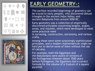 Historical events in geometry | PPTX