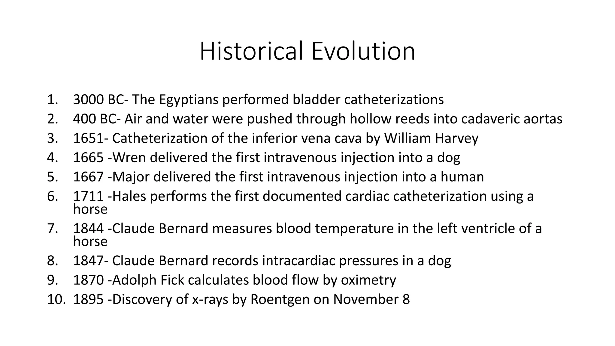 Historical evolution of catheterization & interventions | PPTX