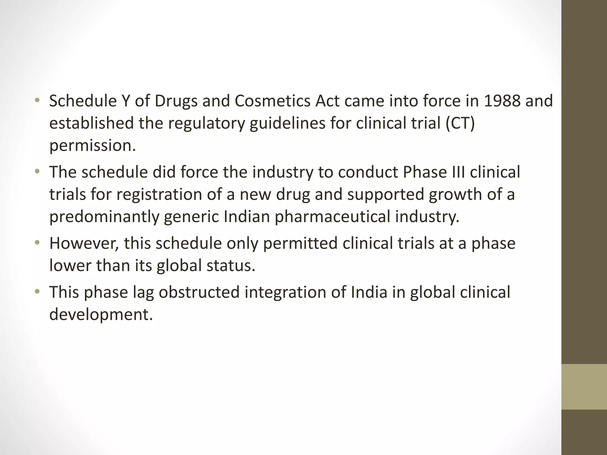 Historical evolution of clinical trial guidelines in the world | PPTX