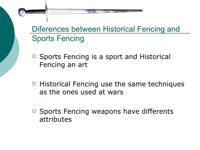 Historical Fencing | PPT