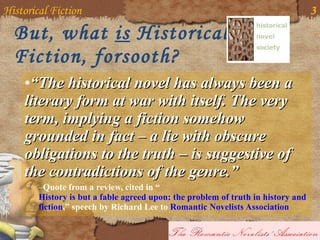 Historical Fiction 2003 version | PPT | Fiction | Books and Literature
