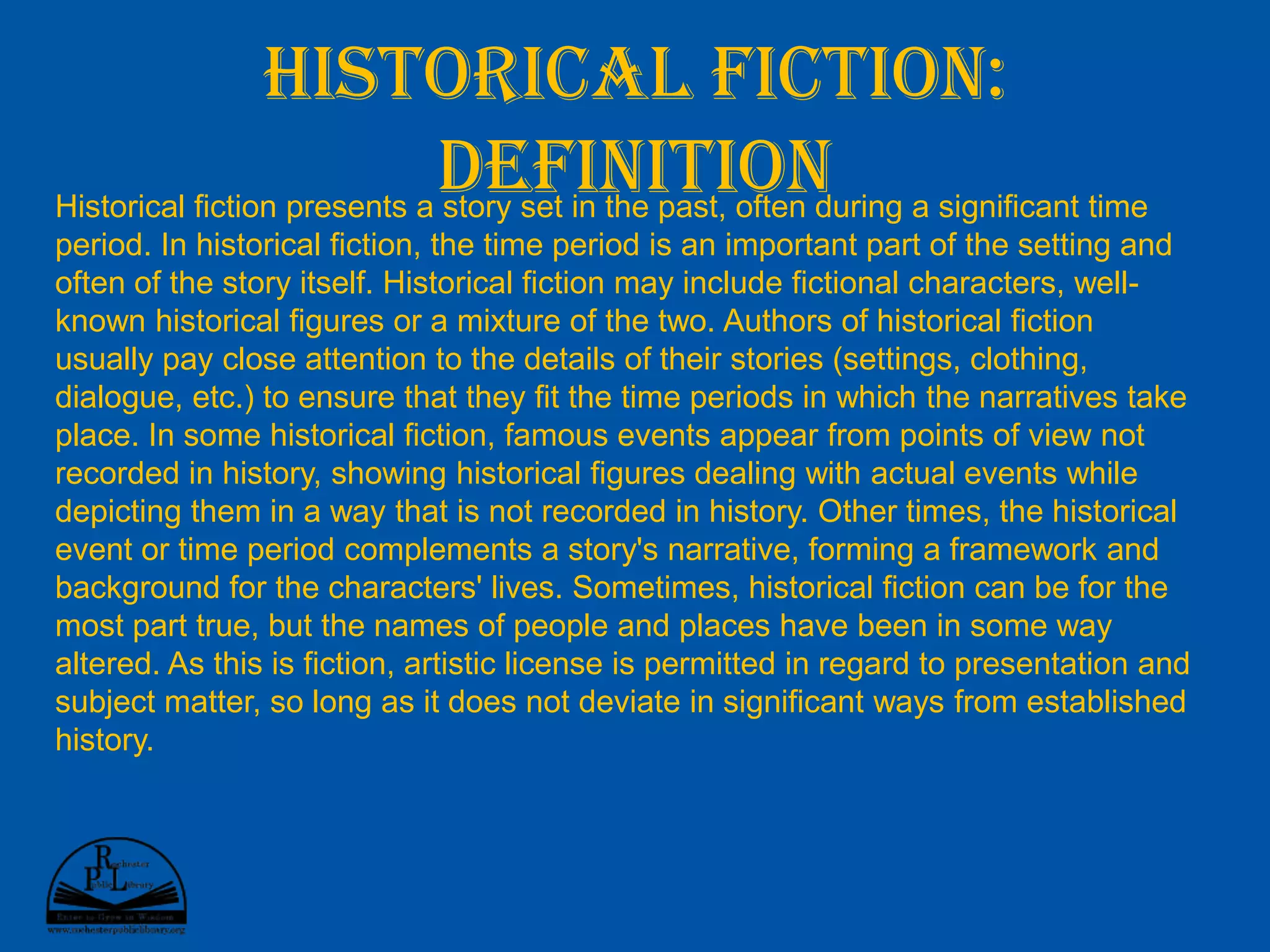 Historical fiction | PPTX