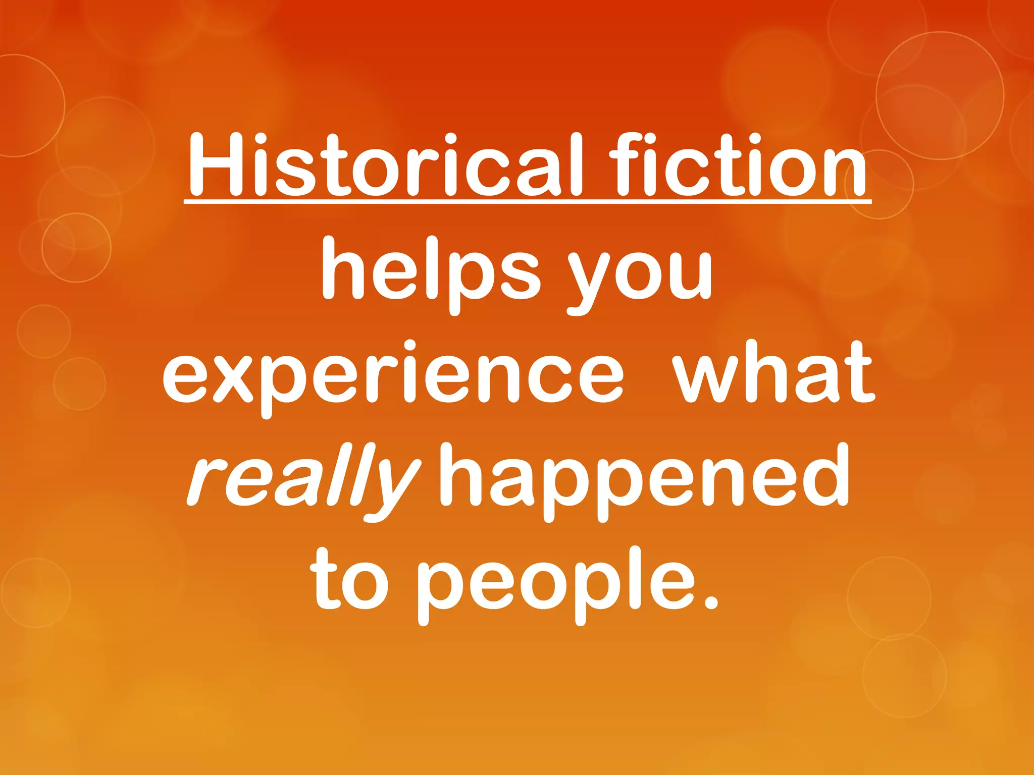 Historical fiction Genre for Fourth Graders | PPT