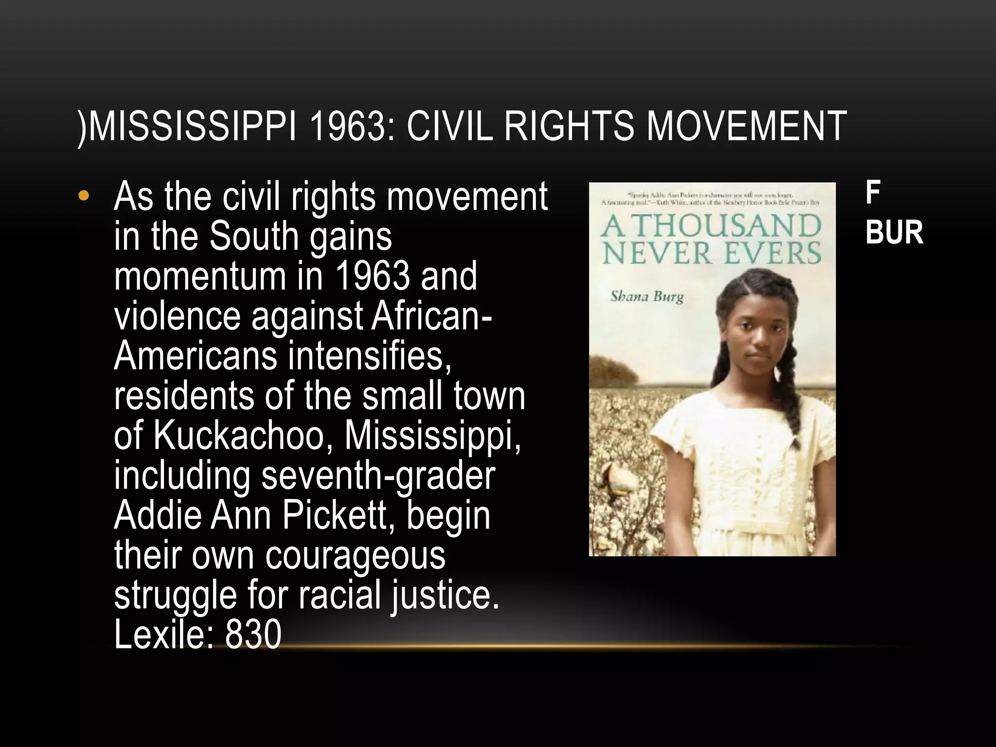 Historical fiction book talk 6 | PPT