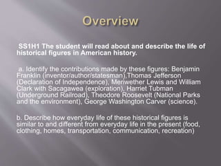 Historical Figures in First Grade | PPTX