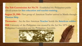 Historical Foundation of Philippine Curriculum 01 | PPTX