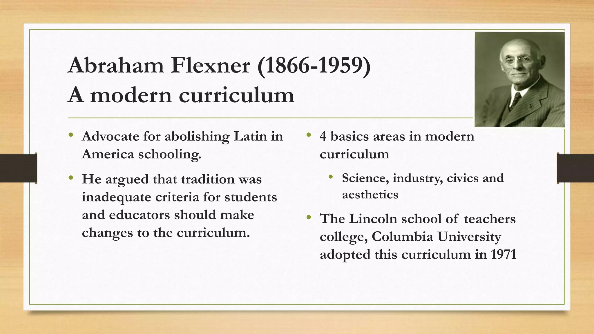 Historical foundations of curriculum | PPTX