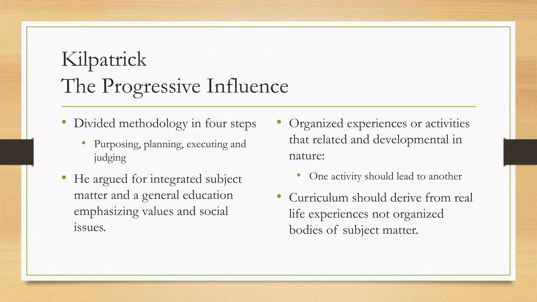 Historical foundations of curriculum | PPTX