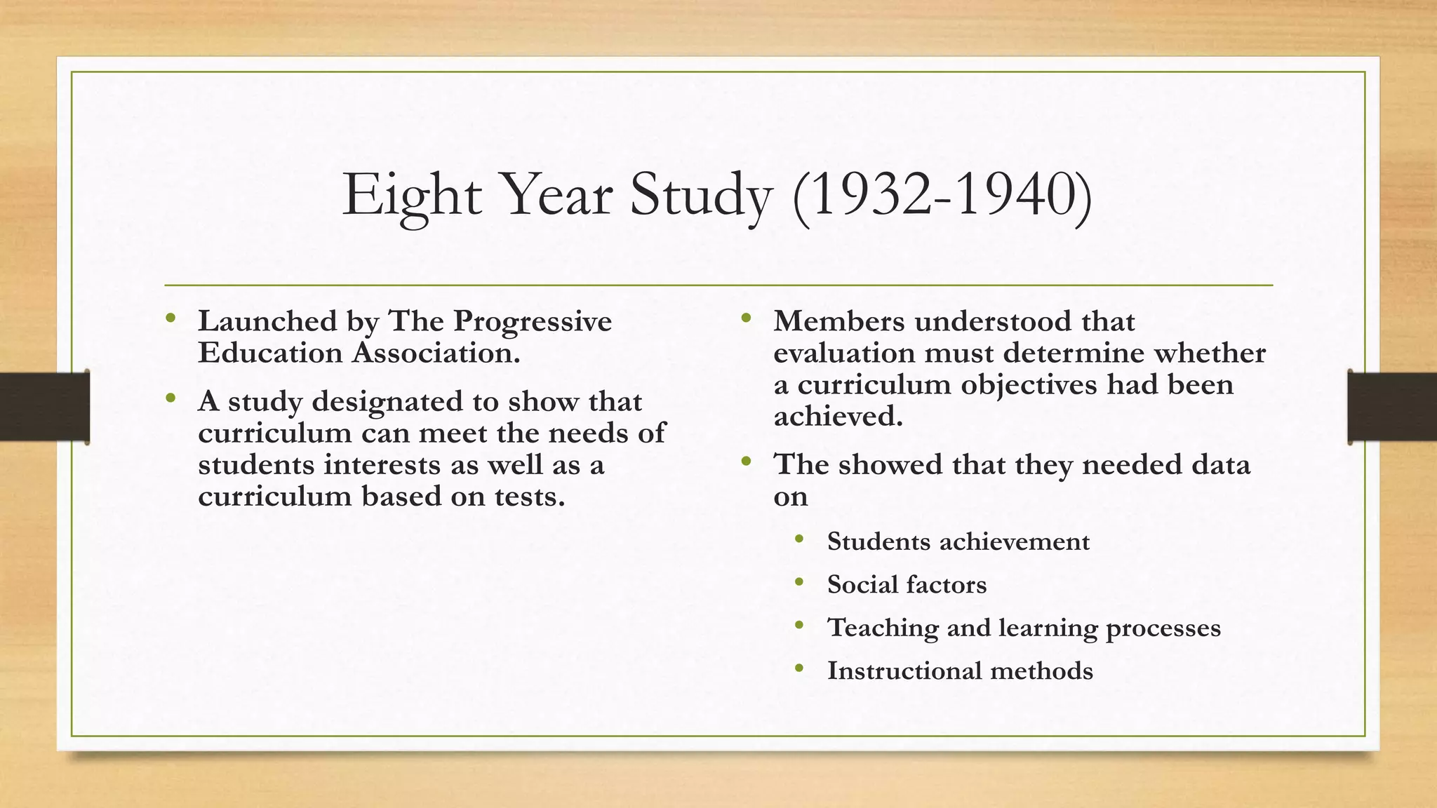 Historical foundations of curriculum | PPTX