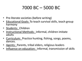 Historical foundations of education | PPTX