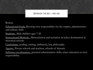 Historical foundations of education | PPTX