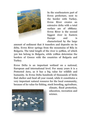 Historical information about evros river and evros delta | DOCX