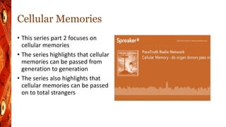 Historical intergenerational trauma part 2 organ recipients | PPTX