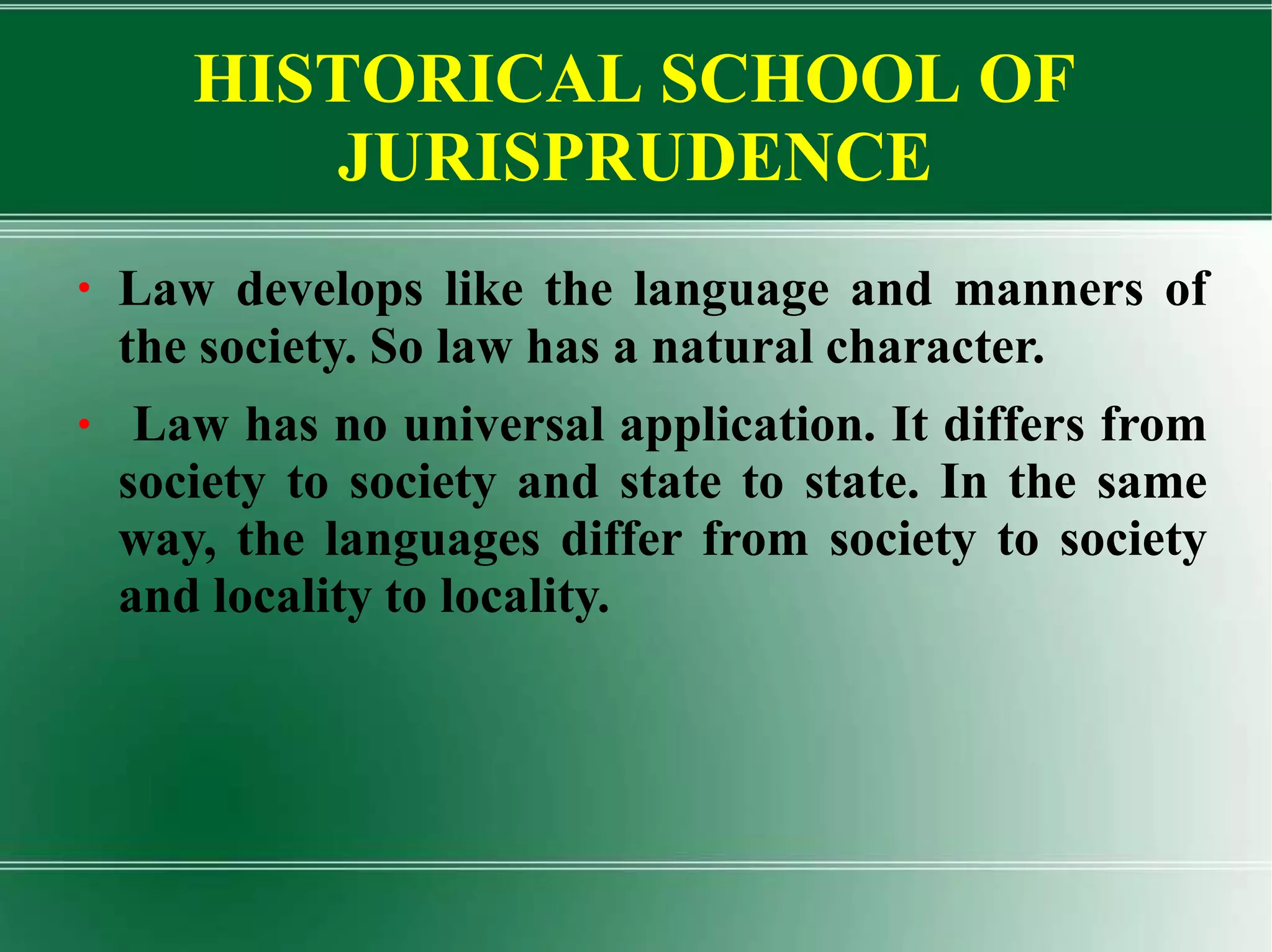 HISTORICAL JURISPRUDENCE.pptx