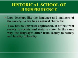 HISTORICAL JURISPRUDENCE.pptx