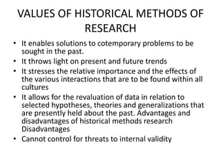 Historical method | PPTX