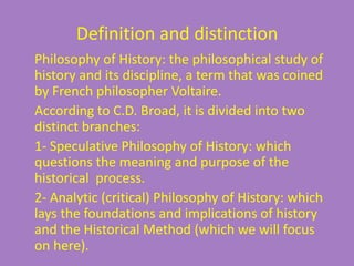 Historical method: Philosophy of history from Herodotus to Will Durant ...