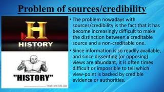 WH 111, Historical methodology/credibility | PPTX