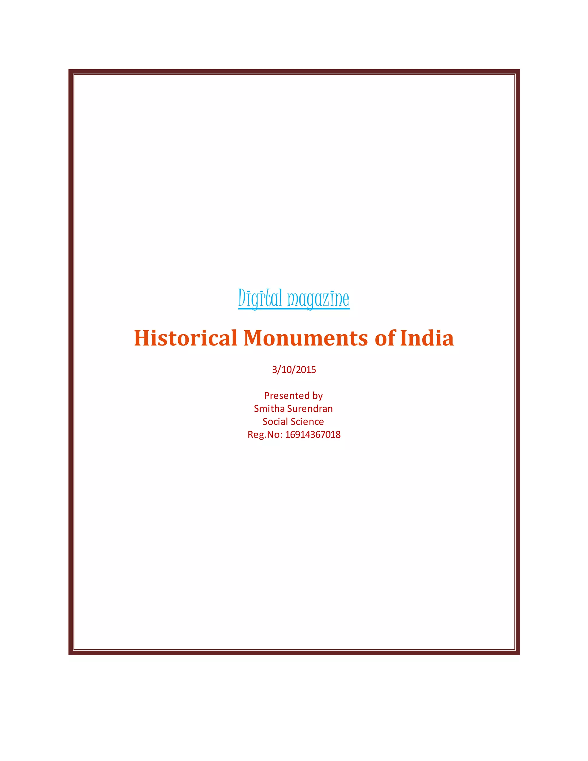 Historical monuments | DOCX