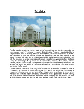 Historical monuments | DOCX