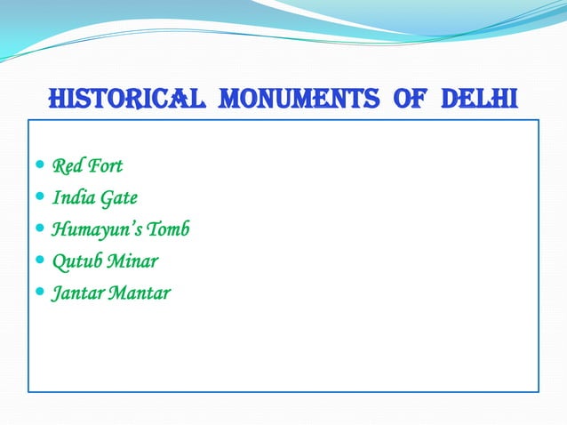 Historical monuments of delhi | PPTX | Asia Travel | Travel Locations