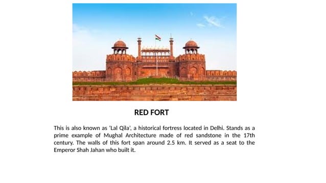 HISTORICAL MONUMENTS OF INDIA.pptx ..... | PPTX