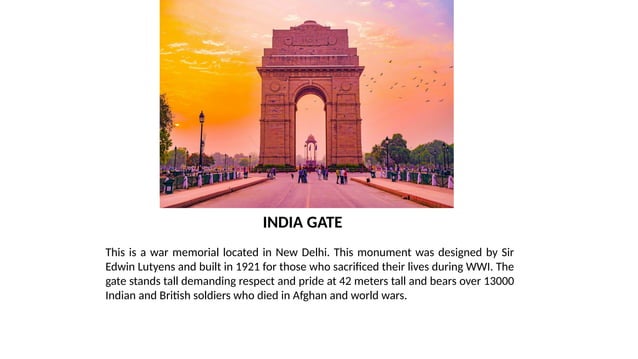 HISTORICAL MONUMENTS OF INDIA.pptx ..... | PPTX