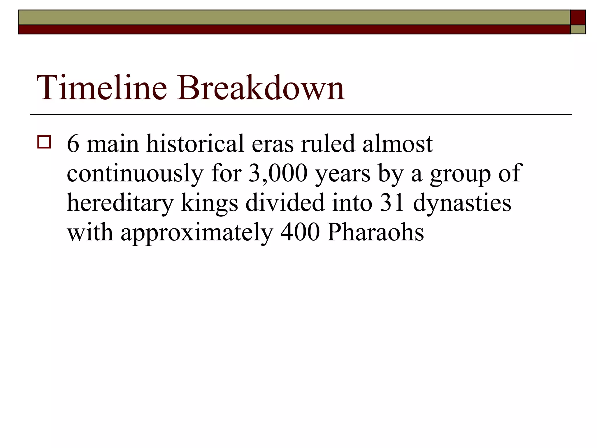 Ancient Egypt Historical overview | PPT