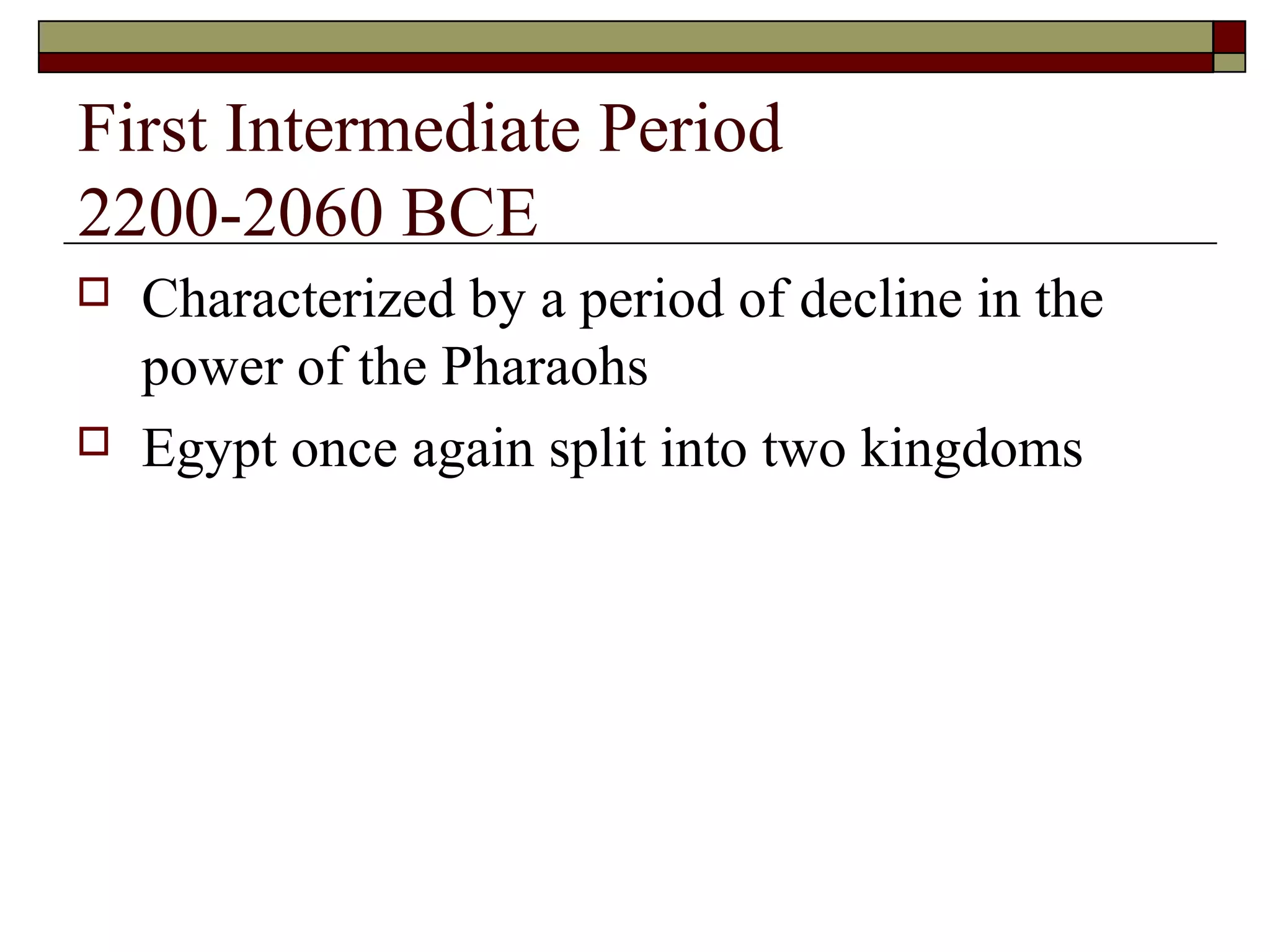 Ancient Egypt Historical overview | PPT