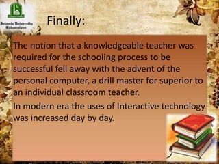 Historical overview of curriculum | PPTX