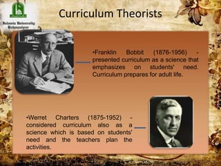 Historical overview of curriculum | PPTX