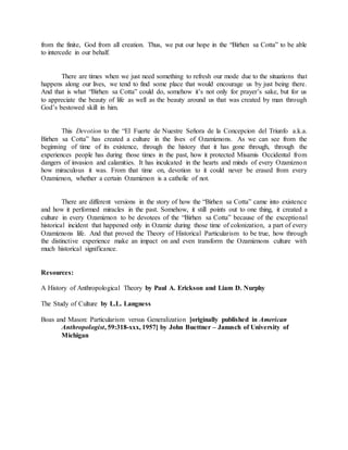 Historical Particularism: Devotion to the “Birhen sa Cotta”: An ...