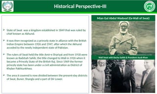 The historical perspective of swat region | PPTX