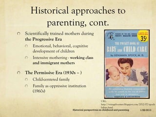 Historical perspectives on childhood and parenting | PPTX