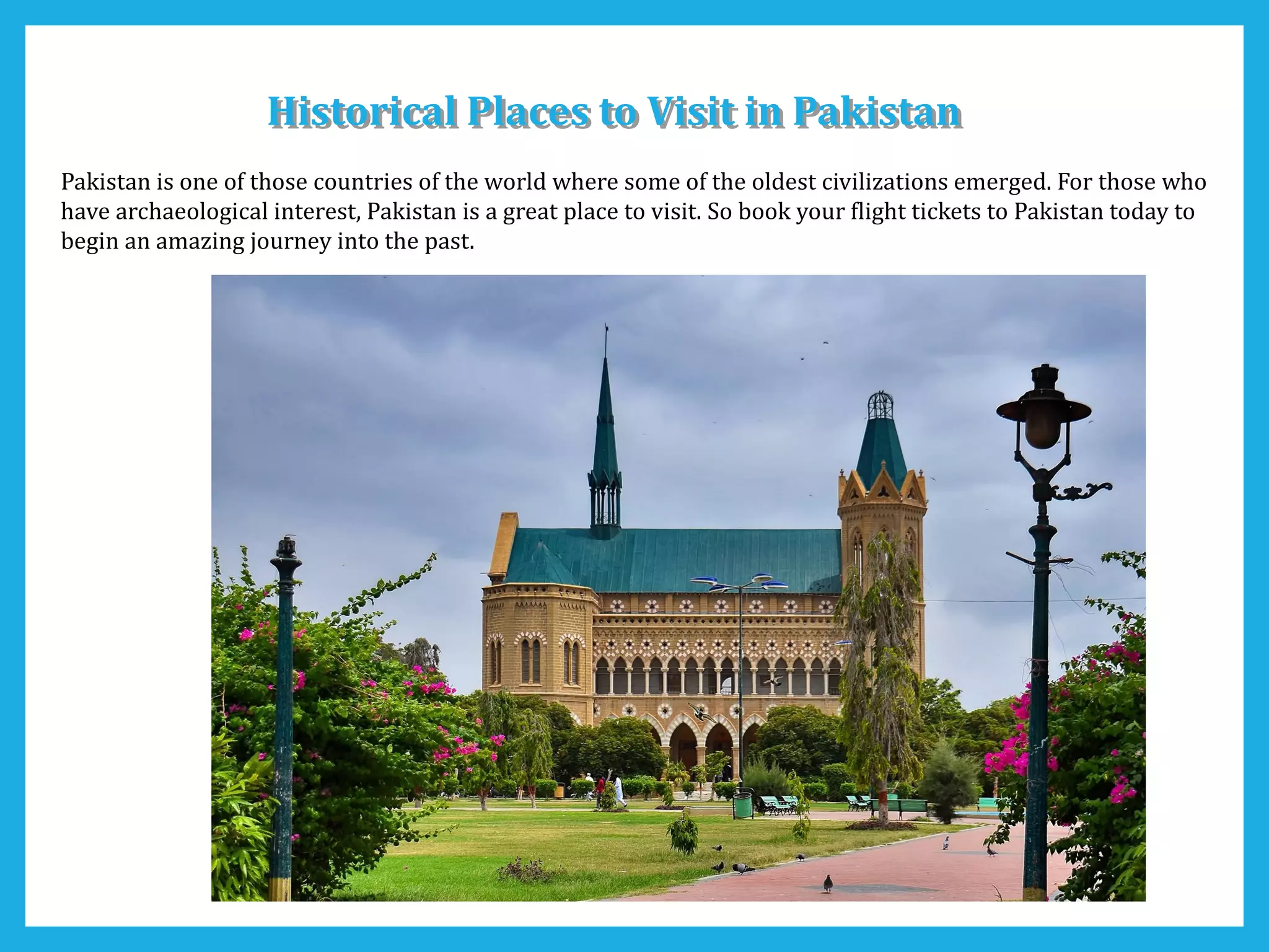 Historical places to visit in pakistan | PDF