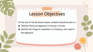 Historical approach in literary criticism PPT.pptx