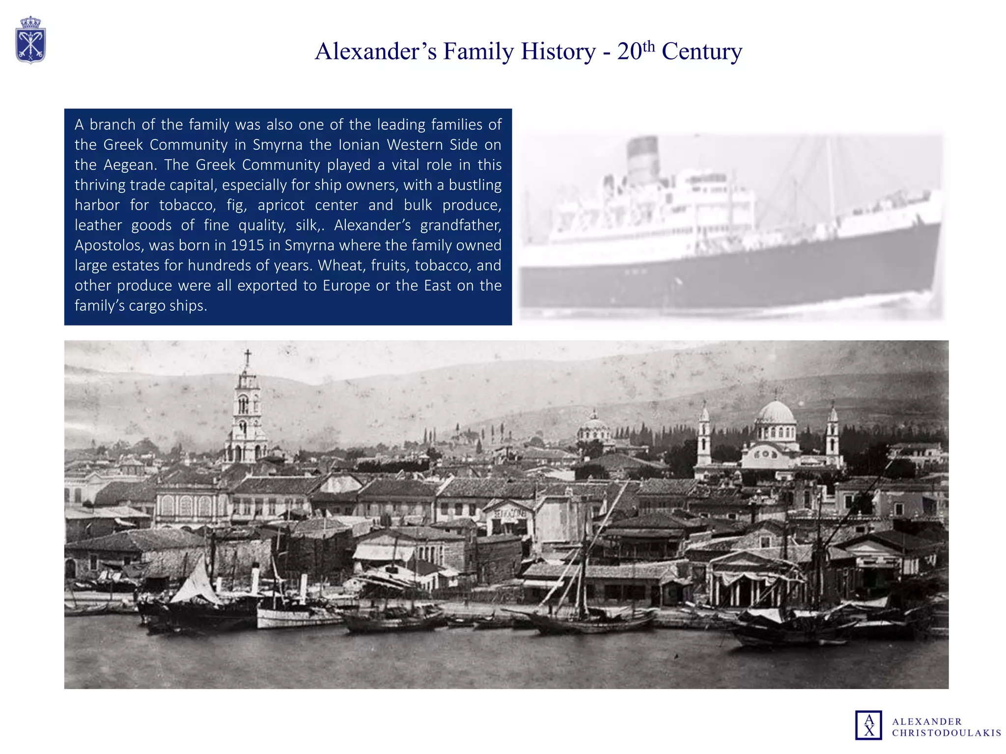 Alexander Christodoulakis: Family History and Achievements | PPT