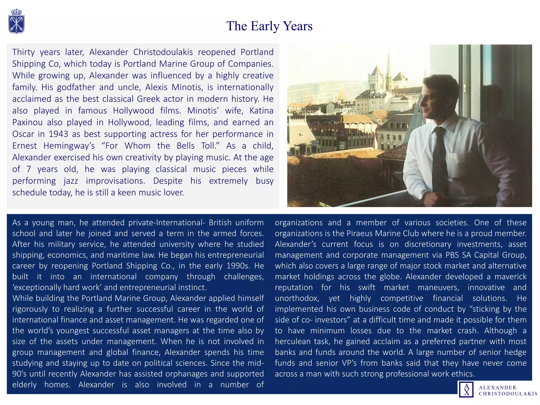 Alexander Christodoulakis: Family History and Achievements | PPT