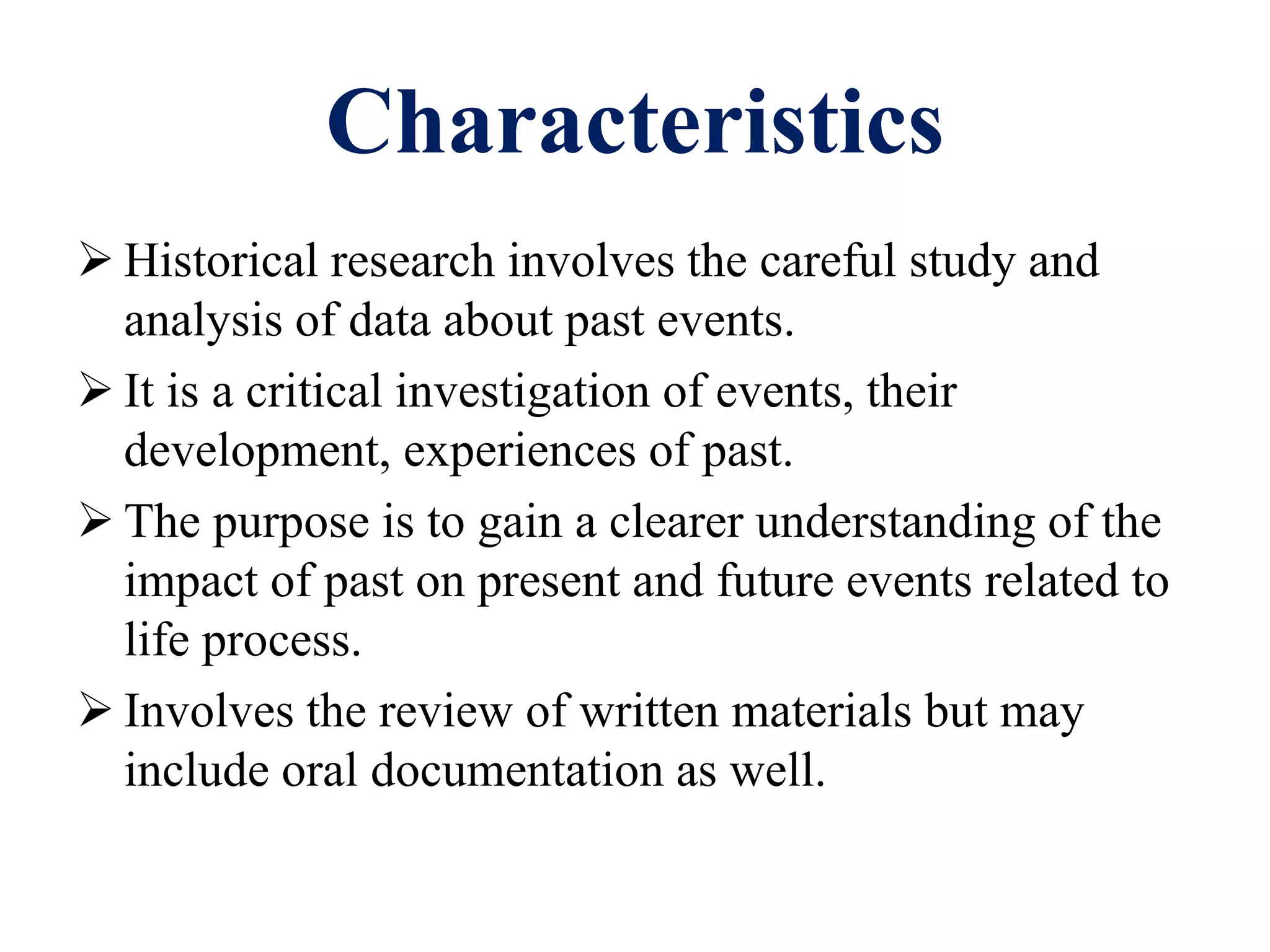 Historical research design | PPTX